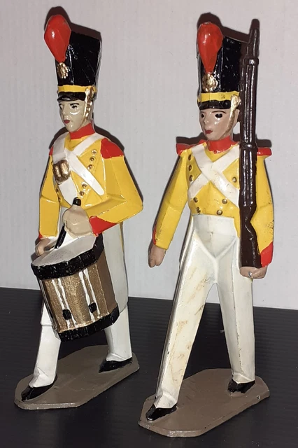 SOLDAT DE PLOMB Cbg Mignot 1Er Empire 2 Fantassins Stylises Art Deco ...