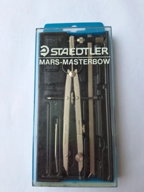 VINTAGE STAEDTLER MARS Masterbow Geometry Drawing Instruments Set 551 ...