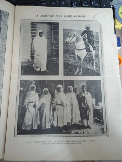 1908 GUERRE DU Maroc Morocco war Abd-El-Aziz Moulay-Hafid EUR 12,00 - PicClick FR