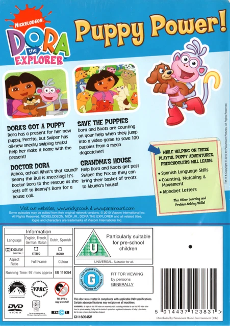 DORA THE EXPLORER - Puppy Power! - Kids DVD Childrens Nick Jr ...