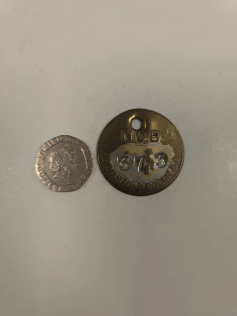 VINTAGE AMMANFORD COLLIERY PIT Brass Miners Check Tally Token. Original ...