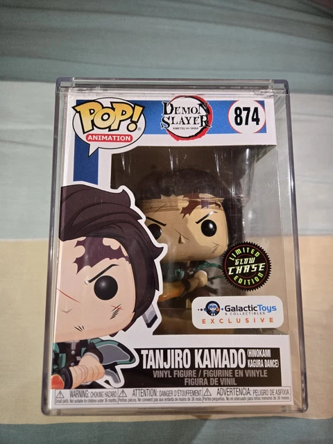 FUNKO POP DEMON Slayer 874 Tanjiro Kamado Chase Glow avec protection ...