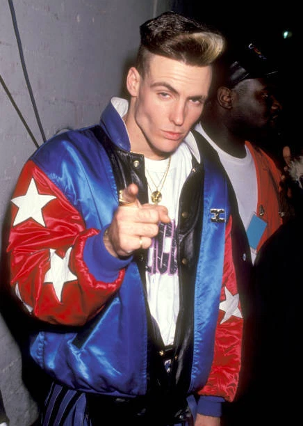 SINGER VANILLA ICE at the 18th American Music Awards on Januar- 1991 ...
