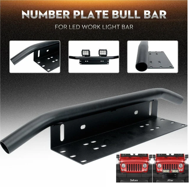NUMBER PLATE BULL bar Frame For Driving Light Bar Mount Mounting ...