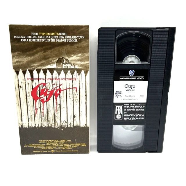 CUJO 1983 VHS Tested Dee Wallace Stephen King Rabid Dog Survival Horror ...