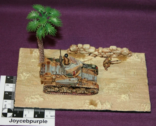 MATCHBOX M3 STUART "Honey" 1:76 scale model tank pre built diorama. £24 ...