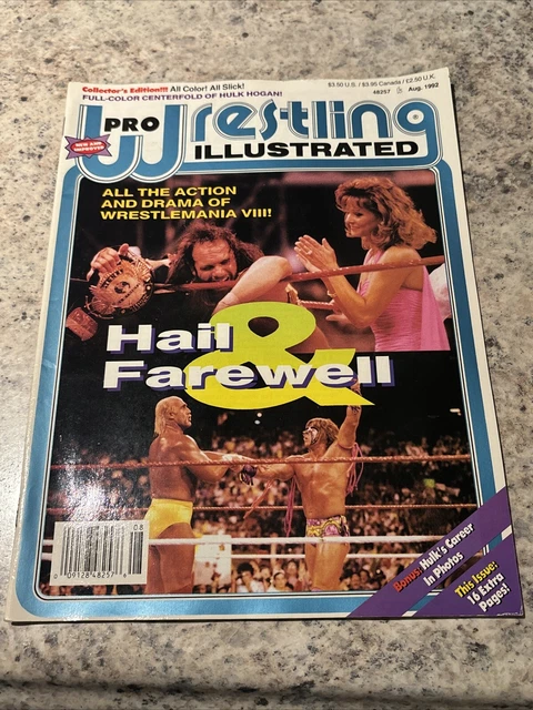 PRO WRESTLING ILLUSTRATED August 1992 Randy Savage/ PWI Hulk Hogan ...