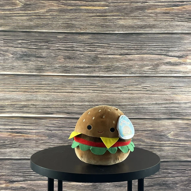 SQUISHMALLOW ORIGINAL KELLYTOY Food Carl The Cheeseburger 8" Inch NWT ...