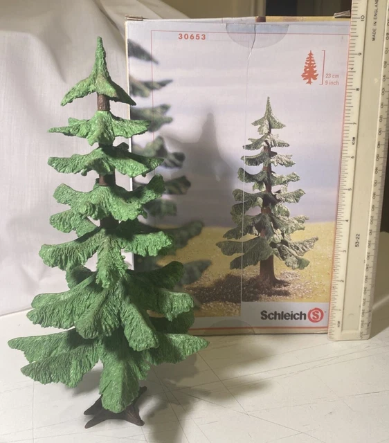 DK388 SCHLEICH RARE Fir Tree 30653 9 Inch Rarity BOXED Model ...