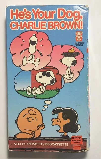 1987 HE’S YOUR Dog Charlie Brown Hi Tops Video VHS Tested Works Peanuts ...