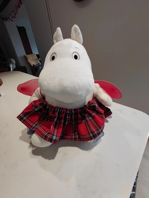 MOOMIN TOY IMMACULATE Condition with clothing and wings Festive Colours ...