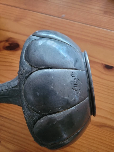 TRES ELEGANT ET Grand Vase Art Nouveau En Etain Signe EUR 95,00 - PicClick FR