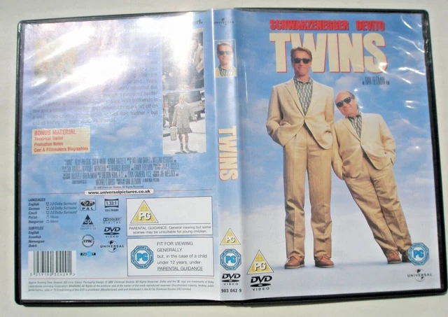 TWINS DVD, ARNOLD Schwarzenegger & Danny Devito. £3.90 - PicClick UK