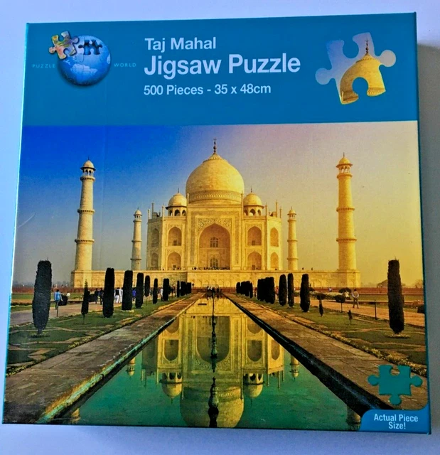 PUZZLE WORLD JIGSAW Puzzle 500 Pieces - Taj Mahal - Not Checked £2.20 ...