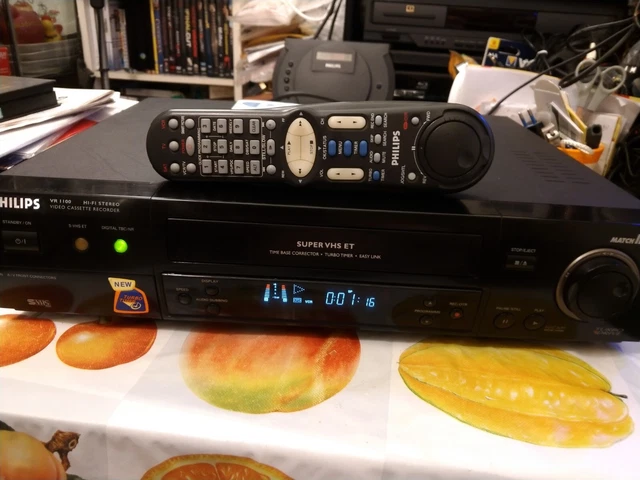 PHILIPS VR 1100 Super Vhs Et Hifi Tbc 4Mg *Perfetto*Top Video* EUR 499 ...