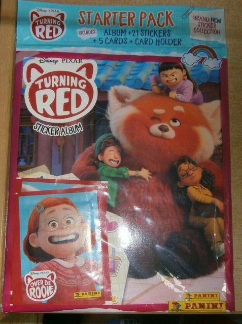PANINI DISNEY PIXAR Turning Red Starter pack Album 21 Stickers 5 Cards ...