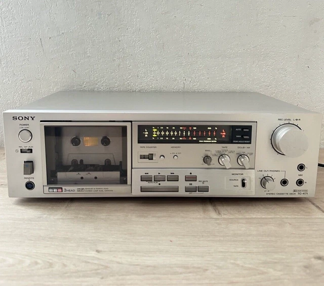 PLATINE K7 TAPE Sony TC-K71 Stereo Cassette Deck (1980-82) Made In Japan 1980 EUR 2,50 - PicClick FR