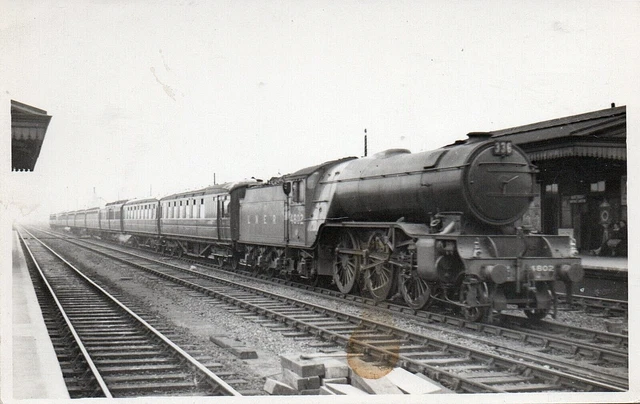 LNER CLASS V 2-6-2 No 4802 at UNKNOWN LOCATION MIXED RAKE OF STOCK REAL ...