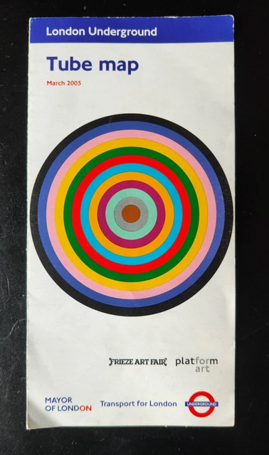 LLONDON UNDERGROUND TUBE MAP 2005 TFL TRANSPORT FOR LONDON MAP 2005 £2. ...