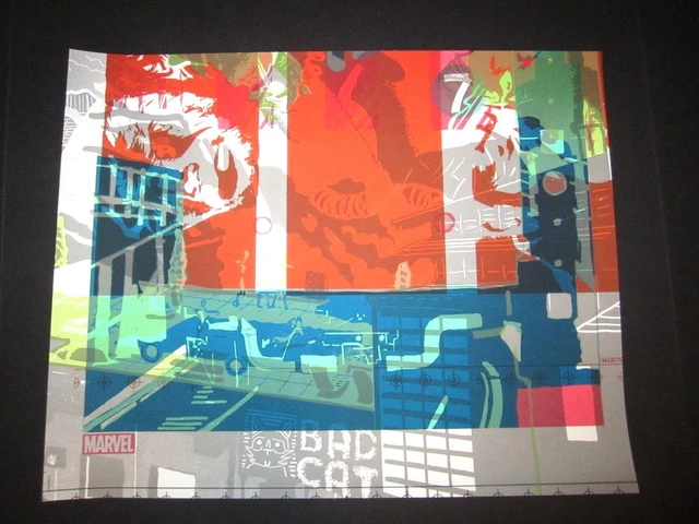 TIM DOYLE MARVEL Spider Gwen Bad Cat Test Print Poster OOAK £23.89 ...