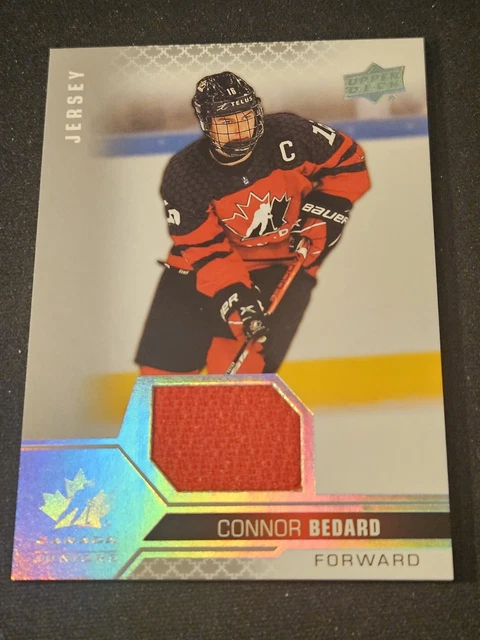2022 TEAM CANADA Connor Bedard 🇨🇦🇨🇦🇨🇦 Game Used Jersey Relic $200.00 ...