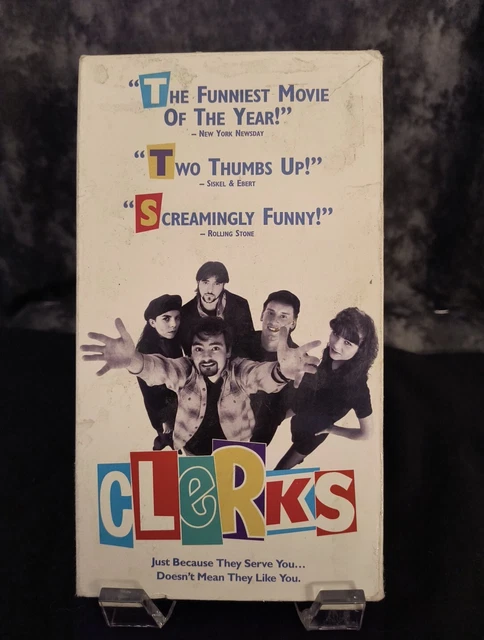 CLERKS (VHS, 1995) Cult Classic - Prior Blockbuster Rental £8.23 ...