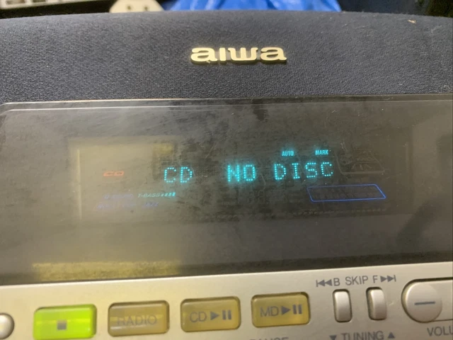 AIWA CSD-MD5 MINIDISC Recorder CD,AM/FM RADIO Stereo Boombox - Faulty £ ...