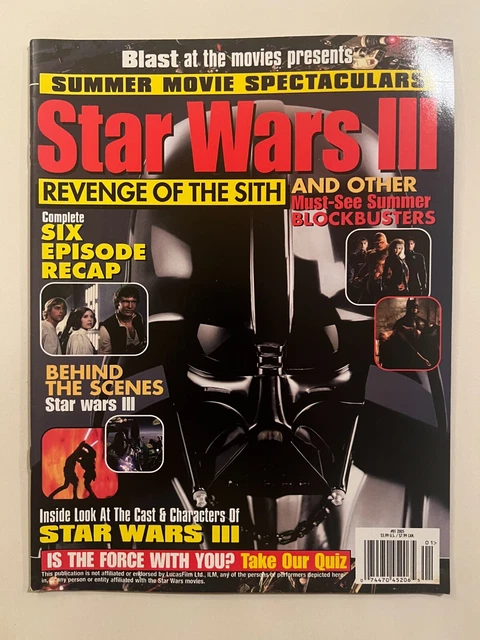 STAR WARS III REVENGE OF THE SITH MAGAZINE (Blast At The Movies #1 ...
