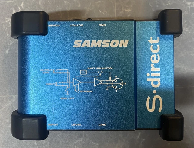 SAMSON S DIRECT DI box single input phantom or 9v battery powered ...