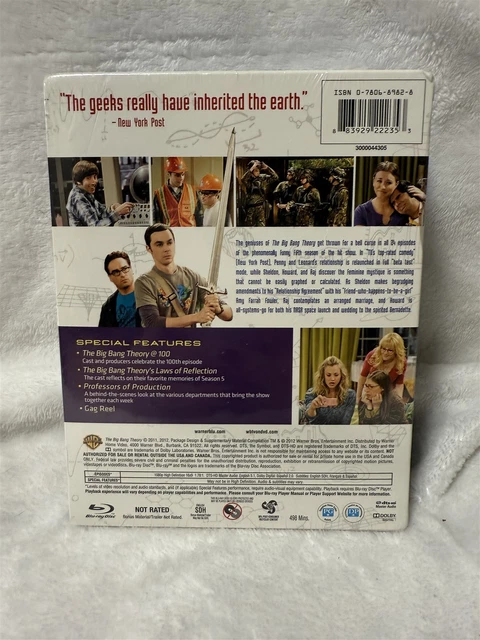 NEW SEALED BLU-RAY The Big Bang Theory Complete Fifth 5 Season Box Set ...