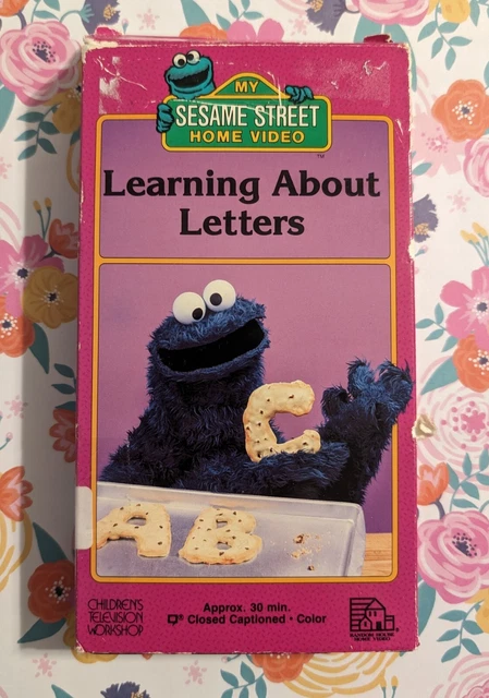 SESAME STREET LEARNING About Letters (1986 VHS) Vtg CTW Video With ...