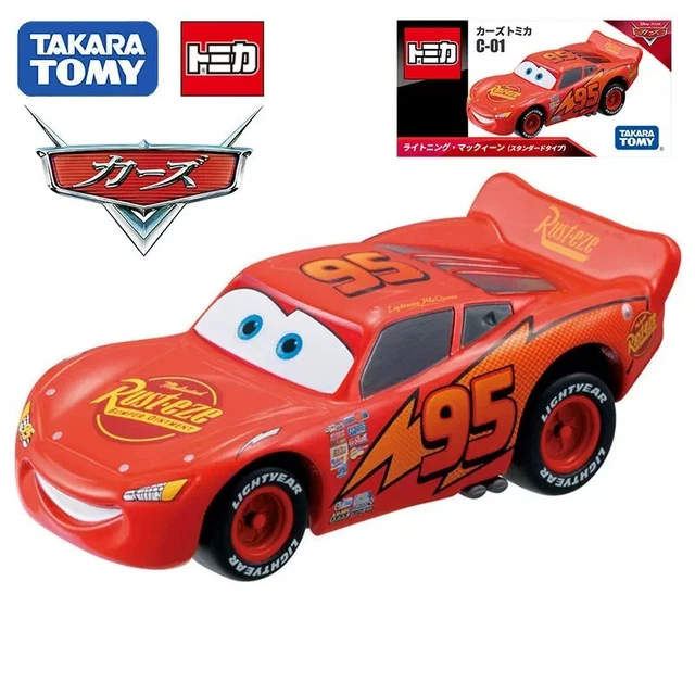 TAKARA TOMY DISNEY Cars Tomica C-24 Lightning McQueen (Ice Racing Type ...
