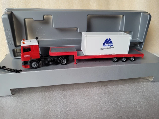DAF XF 95 P.v.a. Voort Trans Tieflader 20 FT Container Myresjö ...