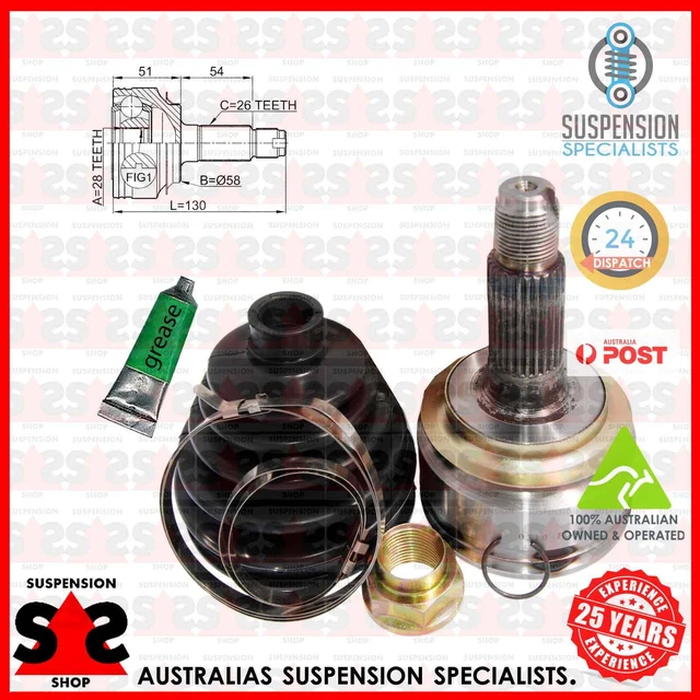 FRONT AXLE JOINT Kit, Drive Shaft Suit HONDA Civic Viii Saloon (Fd, Fa) 1.3 IMA EUR 84,01 ...