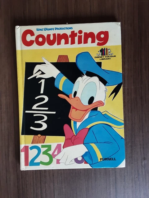 RARE WALT DISNEY Counting Book. Vintage 1976 Disney Book. Purnell. UK ...