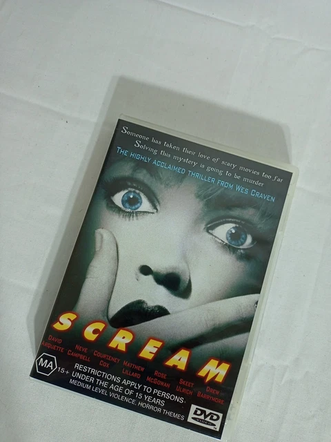 SCREAM DVD (REG 4) Wes Craven Thriller Neve Campbell Courteney Cox Keet ...
