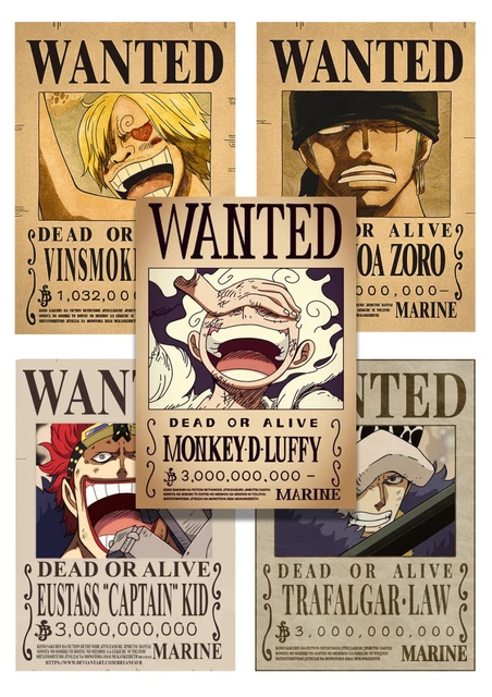 ONE PIECE POSTER,A4 Anime Posters,Wanted Manga One Piece Anime Collage ...