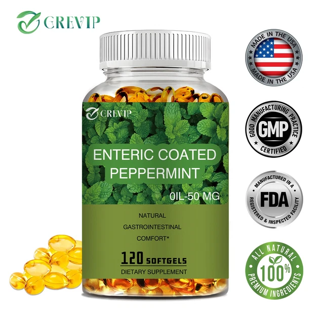 ENTERIC COATED PEPPERMINT 50mg-Gastrointestinal Comfort, Coated ...
