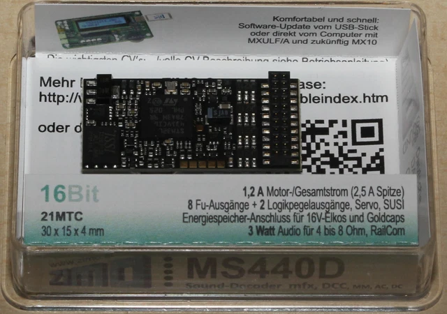 ZIMO DCC-SOUND-DECODER MS440D mit Zimo-Wunschsound EUR 105,00 - PicClick IT
