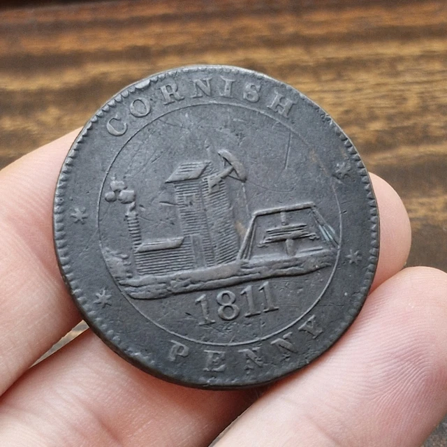 1811 CORNWALL COPPER One Penny Token £19.99 - PicClick UK
