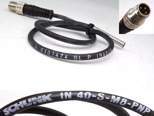 SCHUNK IN 40-S-M8-PNP 0301474 Induktiver Näherungsschalter 7-4-5 #6780 ...