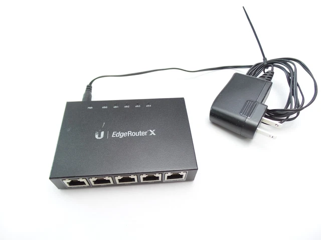 UBIQUITI ER-X EDGEROUTER X Ethernet Advanced Gigabit Router w/ Passive ...
