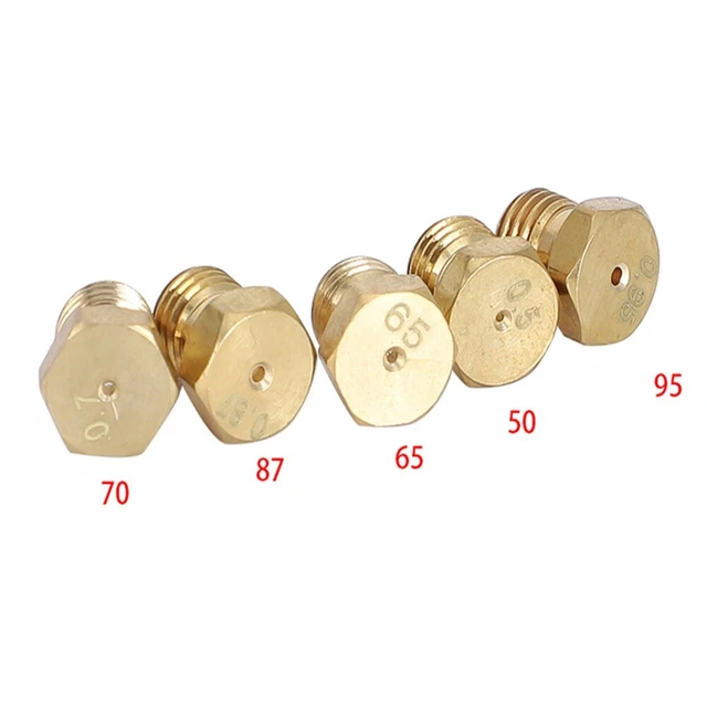 FOR GAS STOVE Propane Injector 5PCS Brass Nozzle Set for LPG Conversion ...