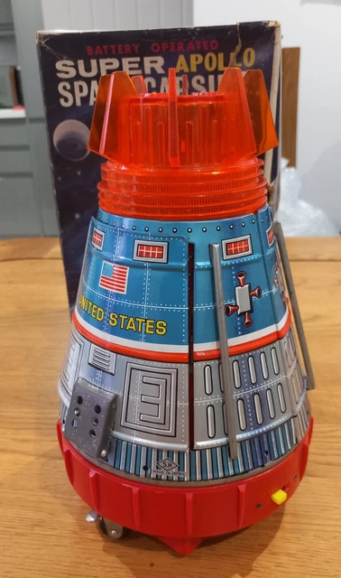 VINTAGE HORIKAWA BATTERY Operated Super Apollo Space Capsule w/Original ...