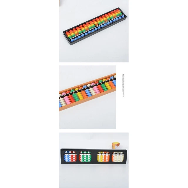 SQUARE CALCULATION BEAD Plastic Calculation Rack Counting Abacus ...