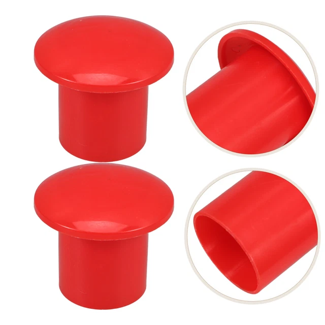 12 PCS REBAR Safety Caps Plastic Rebar Mushroom Cap Red Protective Caps ...