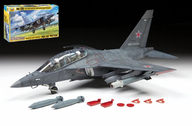 MINIATURE AVION MODEL Kit De Montage Zvezda YAK-130 Russian Bomber 1:48 ...
