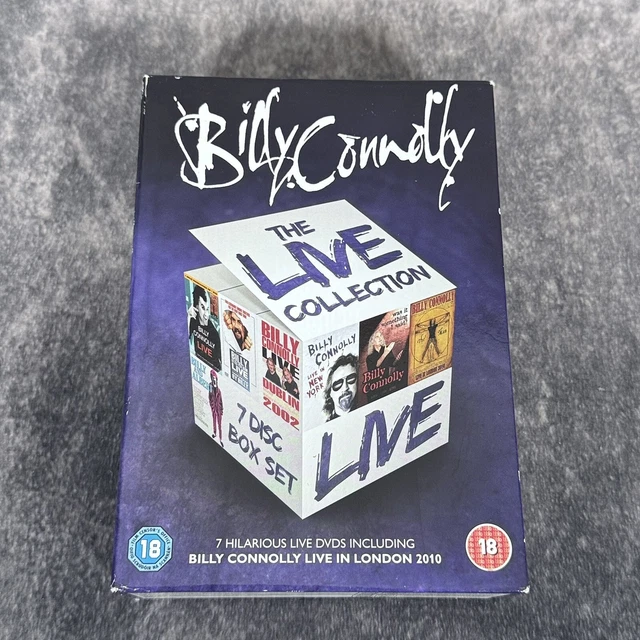 BILLY CONNOLLY THE Live Collection DVD Box Set - 7 Hilarious Live DVDs ...