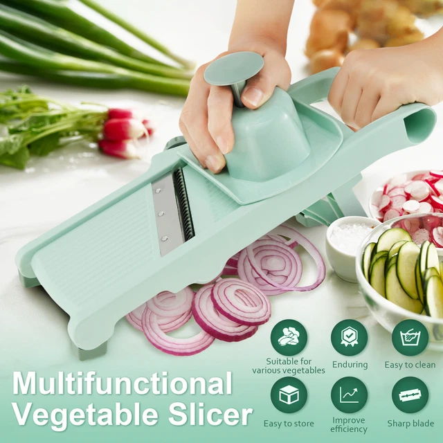 MANDOLIN FOOD SLICER Foldable Vegetable Slicer Veggie Slicer Mandolin ...