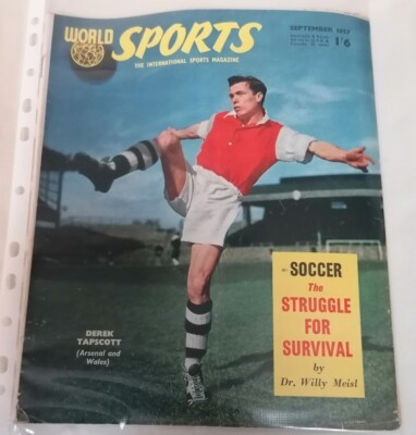 RIVISTA - WORLD Sports Magazine settembre 1957 Derek Tapscott Arsenal ...